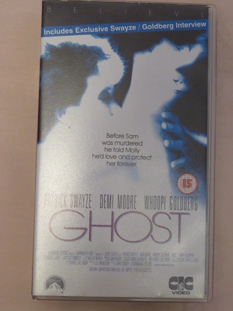VINTAGE GHOST PATRICK Swayze Whoopi Goldberg Demi Moore VHS Video ...