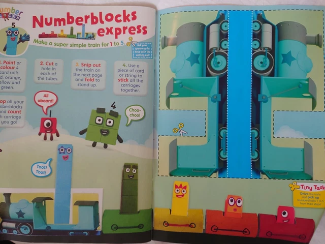 NEW RARE CBEEBIES Numberblocks Magazine Maths Primary school Number ...