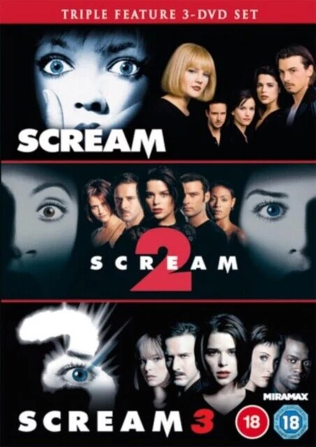 SCREAM TRILOGY DVD Horror/Occult (2020) Sarah Michelle Gellar Quality ...