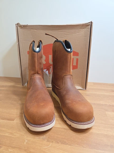 BRUNT BOLDUC COMP Toe Boots Men's Size 12 Brown Burnt Needs Stitches ...