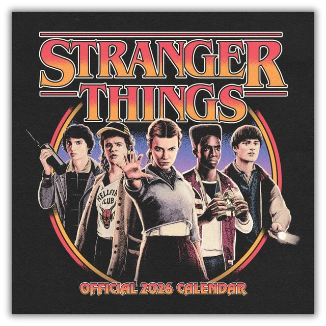 2026 STRANGER THINGS Season 5 Square Calendar Month to View Official ...
