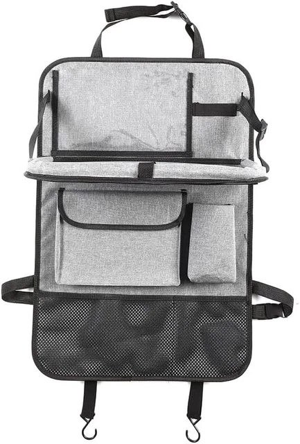 2 PCS CAR Backseat Organizers with Tray, Foldable Back Seat Cover for ...