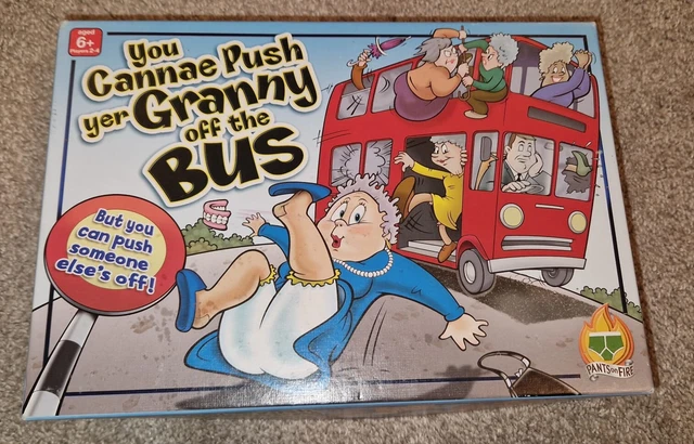 RARE YOU CANNAE Push Yer Granny Off The Bus Board Game By Pants On Fire ...