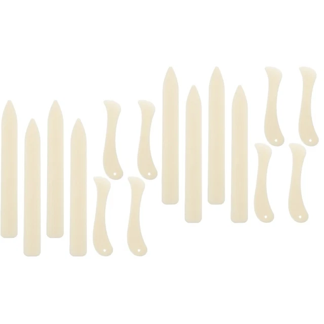 16 PCS BOOKBINDING Tool Bone Folder Bone Folder Tool Curved Bone Folder ...