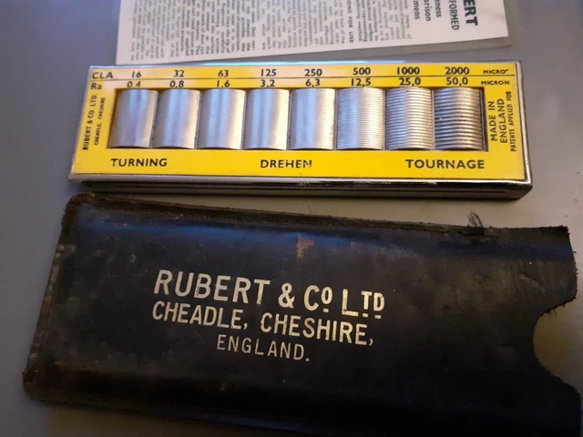 RUBERT SURFACE FINISH comparison bar turning sample £45.00 - PicClick UK