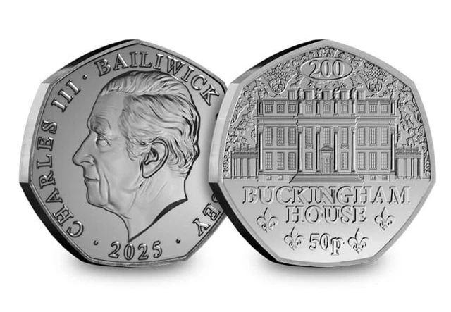 JUST RELEASED 2025 UK 50p Coin Royal Residences Buckingham House BUNC ...