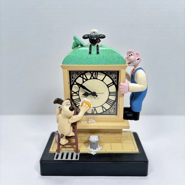 WALLACE & GROMIT Shaun the Sheep Alarm Clock A Close Shave 1998 Lights ...