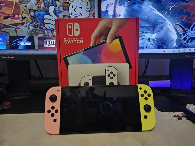 NINTENDO SWITCH OLED Model HEG-001 Handheld Console - 64GB - Pastel Joy ...