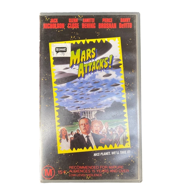 MARS ATTACKS VHS Video Tape Vintage Casette Pal $15.00 - PicClick AU