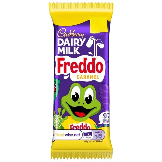 CADBURY DAIRY MILK Freddo Caramel Chocolate Bars 60, 120 or 180 x 19.5g ...