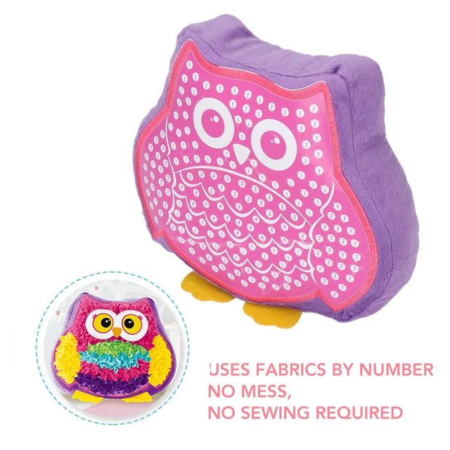 OWL 33788 PLUSH Craft DIY Animal Pillow Safe Reliable Bright Colors ...