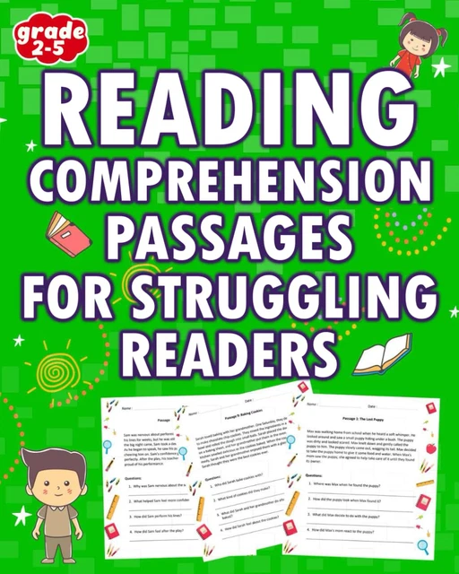 ANGELINA DEAN READING Comprehension Passages: For Struggling Readers ...