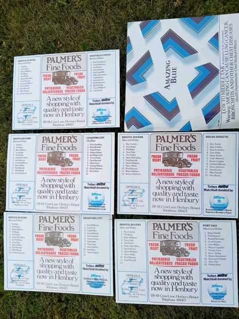 BRISTOL ROVERS FC Job lot of 6 Programmes 1983-87 £3.30 - PicClick UK