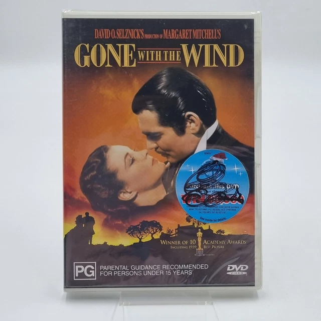 GONE WITH THE Wind Dvd Movie Brand New Sealed Clark Gable 1939 Region 4 ...