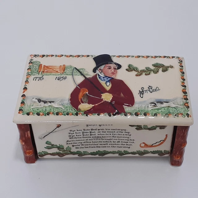 CROWN DEVON FIELDINGS John Peel Fox Musical Box ( Opening Not Work) £25 ...