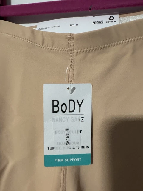 NANCY GANZ FIRM support body sculpt BNWT high waisted thigh shaper nude ...