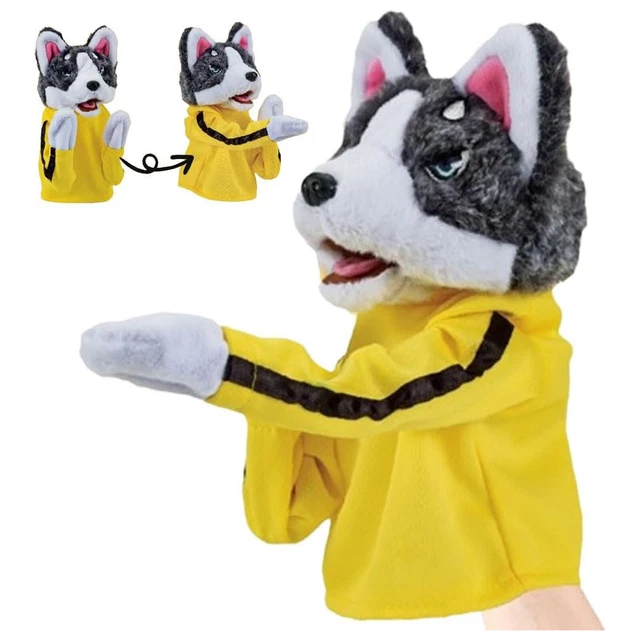 KUNG FU DOG Hand Puppets Dog Boxing Hand Puppy Toy Fighting Punching ...