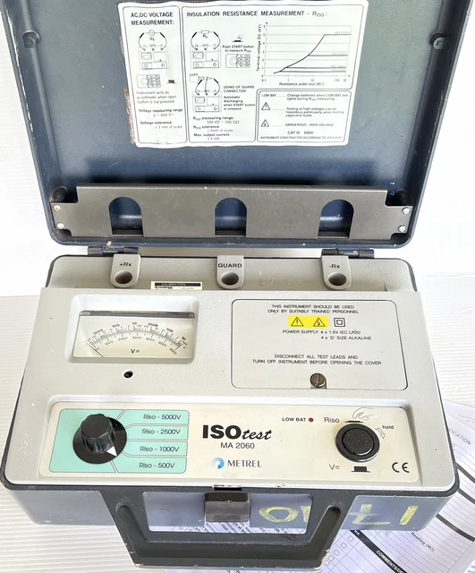 METREL MA-2060 ISO-TEST 5kV Portable Megger Insulation Tester $1,600.00 ...