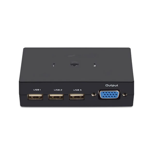 2 IN 1 Out VGA KVM Switcher Adapter For Windows XP/Vista For Linux For ...