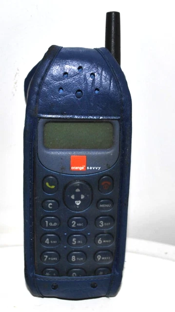 VINTAGE PHILIPS SAVVY Mobile phone- Orange DB- Battery & phone case ...