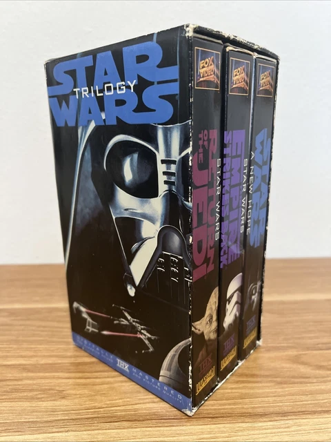 STAR WARS TRILOGY Box Set VHS 1995 Original Films Remastered £1.59 ...