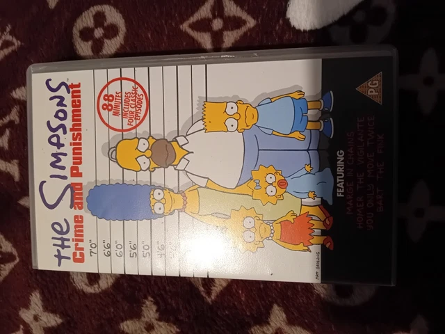 THE SIMPSONS COLLECTION 'Crime and Punishment' VHS Tape Excellent ...