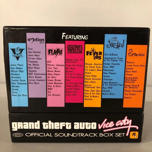 GRAND THEFT AUTO Vice City Official Soundtrack CD Box Set Sony Music ...