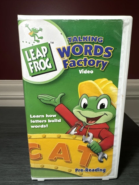 LEAPFROG: TALKING WORDS Factory (VHS, 2003) - Fully Tested! Clamshell ...