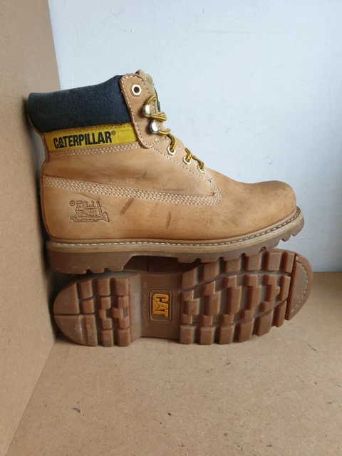 MENS CAT CATERPILLAR CASUAL Leather Ankle Stnd Work Walking Boots Sz UK ...