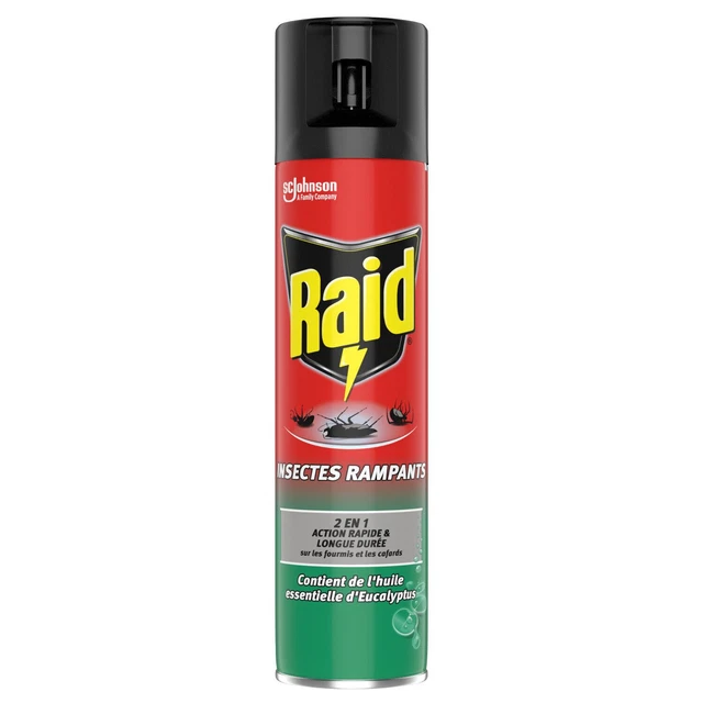 LOT DE 3 - RAID - Insectes Rampants Insecticide Action immédiate ...