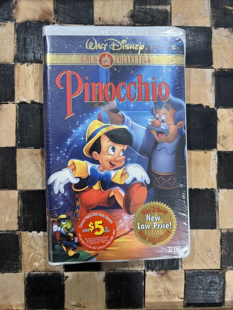 PINOCCHIO 60TH ANNIVERSARY Gold Edition Clamshell VHS New & Sealed £22. ...