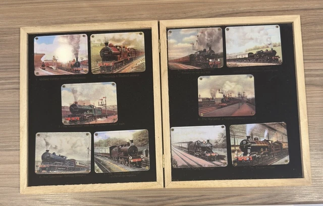 ATLAS EDITION LOCOMOTIVE Legends Metal Train Plates In Presentation ...