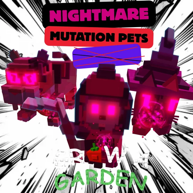 GROW A GARDEN 🌟Pets Nightmare Mutation 🌟 $54.99 - PicClick AU