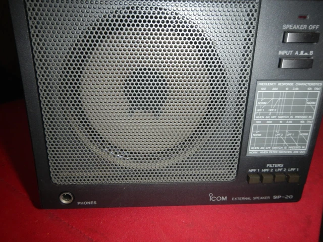 ICOM SP-20 HAM Radio External Desktop Speaker (sounds great) NICE $155. ...