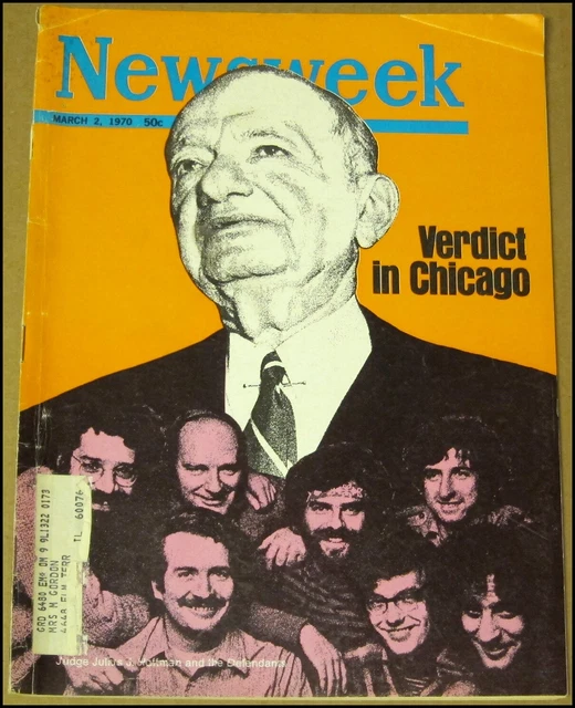 3/2/1970 NEWSWEEK MAGAZINE Verdict in Chicago Seven Hugh Hefner Maya ...