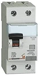 INTERRUTTORE MAGNETOTERMICO DIFFERENZIALE AC 1P+N 30ma 32A 4,5Ka - BTICINO G... EUR 39,67 ...