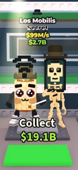 VERY RARE LOS Mobilis 99M/S - 🧠Steal A Brainrot £7.86 - PicClick UK