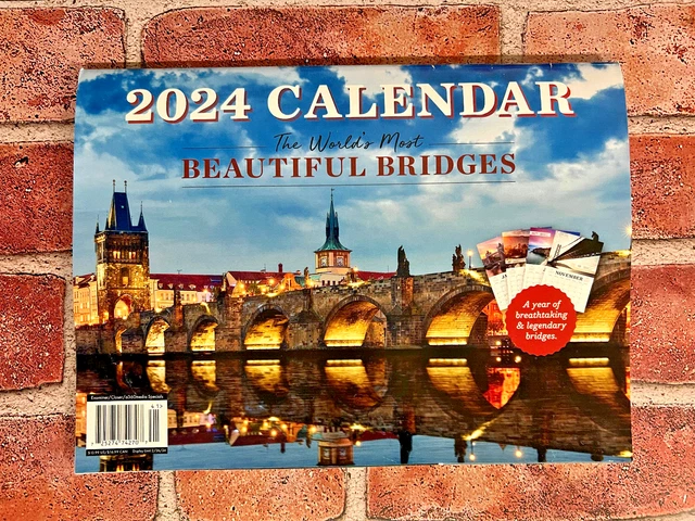 2024 CALENDAR MAGAZINE "The World's Most Beautiful Bridges" £4.77 ...
