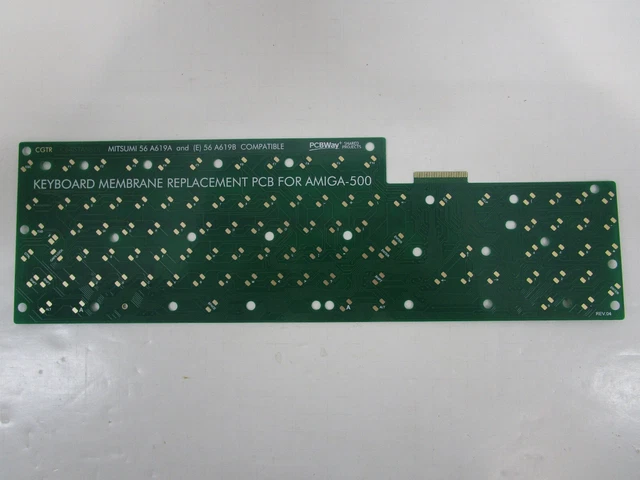 REPLACEMENT KEYBOARD PCB Membrane For Commodore Amiga 500 Mitsumi 56 ...