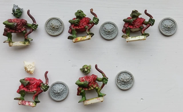 GOBLIN X5 PLASTIC Warhammer from Fantasy Regiments Citadel set ...