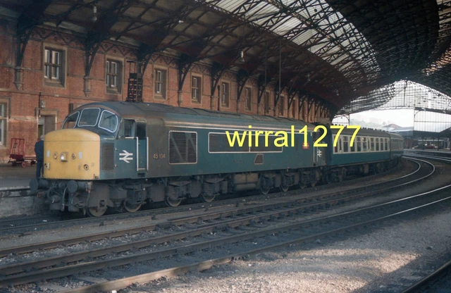 ORIGINAL RAILWAY PHOTOGRAPHIC negative Class 45 45104 at Bristol £2.50 ...