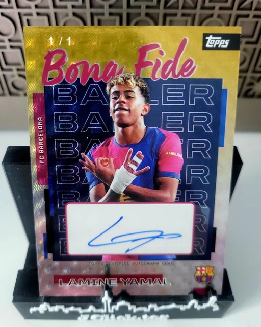 LAMINE YAMAL AUTO 1/1 - BONA FIDE 💥Topps Barcelona 2025 EUR 80.000,00 ...