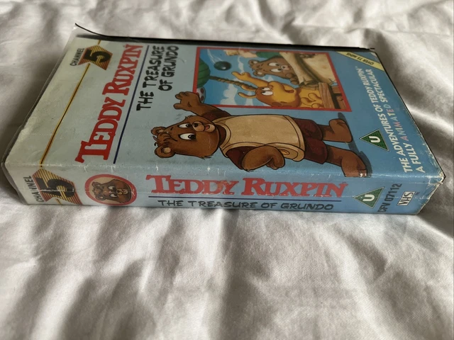 TEDDY RUXPIN THE Treasure of Grundo VHS Video Tape Animated Channel 5 ...