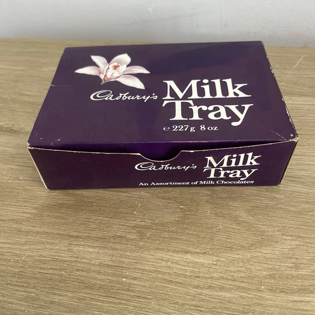 VINTAGE CADBURYS MILK Tray Chocolate Box Empty Tv Prop Display Purple £ ...