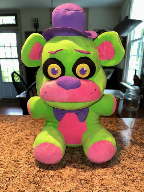 FNAF FIVE NIGHTS at Freddy’s Blacklight Freddy 20” Jumbo Plush Green ...