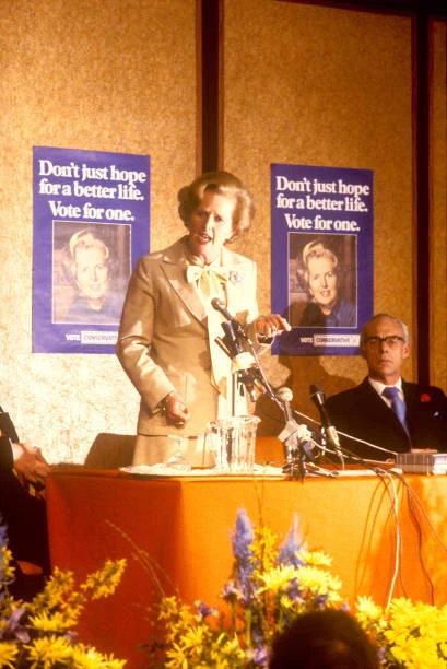 BRITISH PRIME MINISTER Margaret Thatcher during the 1979 election OLD ...