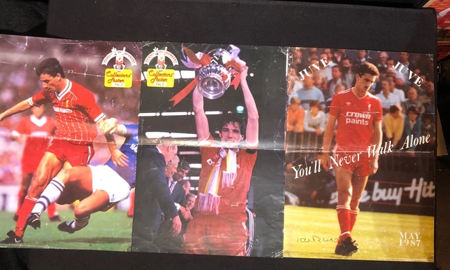 LIVERPOOL A3 OFFICIAL crown paints Player posters fan-club Alan Hansen ...