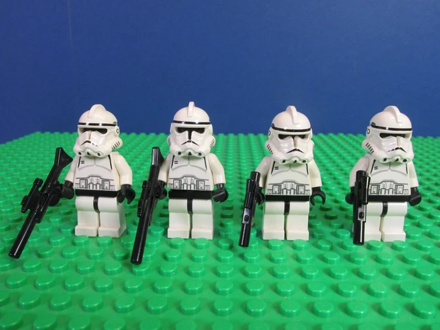 4 GENUINE LEGO STAR WARS CLONE TROOPER PHASE 2 II minifigure 2005 lot 7261 7655 £45.72 - PicClick UK