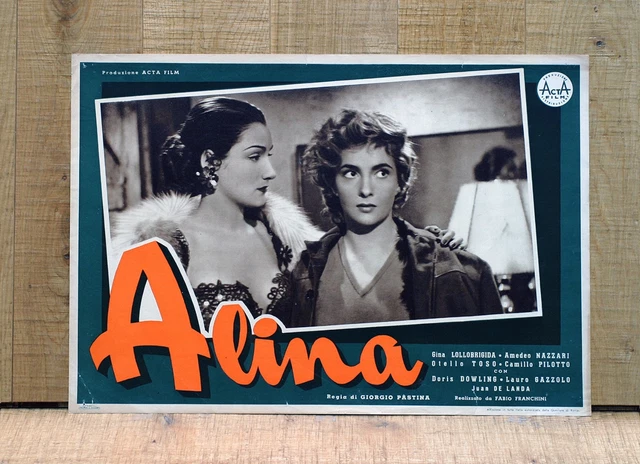 ALINA FOTOBUSTA POSTER affiche Lollobrigida Doris Dowling Pàstina ...
