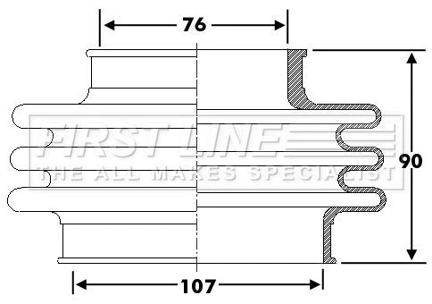 FIRST LINE FRONT Outer CV Boot Kit for Mercedes Benz B200 2.0 (07/05-11 ...
